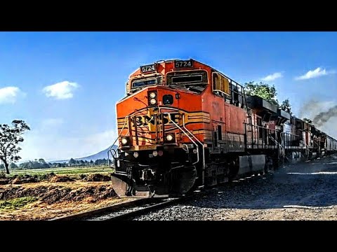Granelero linea 🅰️ Bnsf 5724 - Fxe 4608 - Bnsf 9155 - 9054 - YouTube
