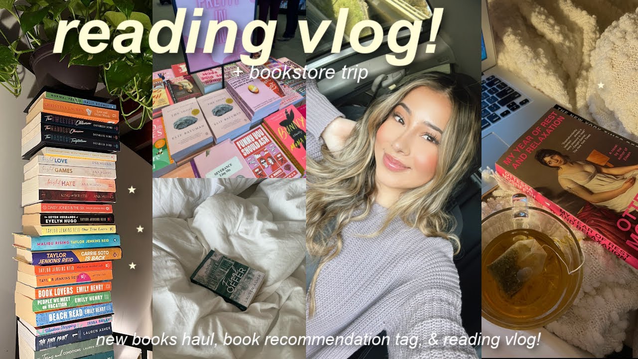 READING VLOG💭: bookstore trip, reading for 24 hours, new books, & book ...