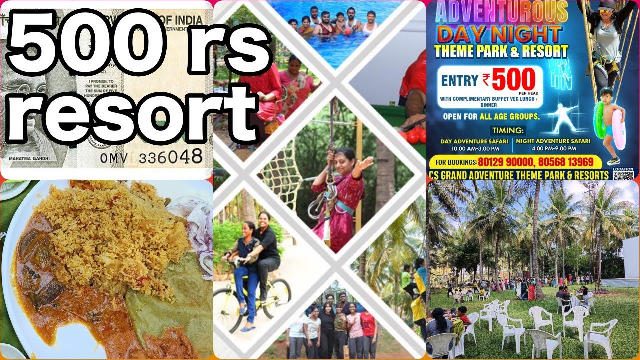 cs grand adventure theme park- dharmapuri | Rs 500 day outing resort ...
