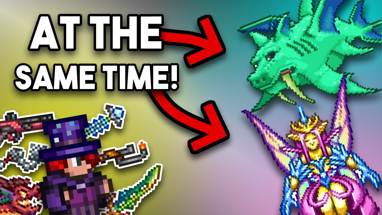 Hardmode Bosses TEAM UP! - Double Boss Challenge Part 2 (Terraria ...