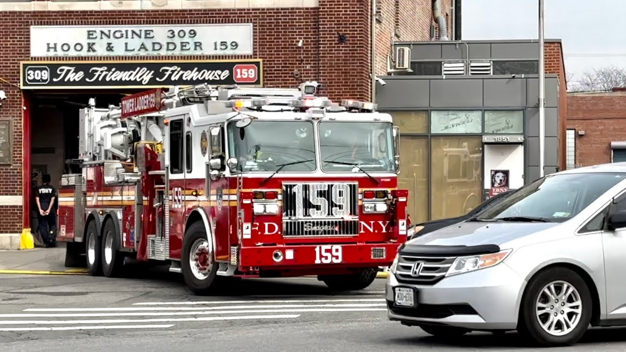 🌟 BRAND NEW 🌟 FDNY Tower Ladder 159 Responding - YouTube