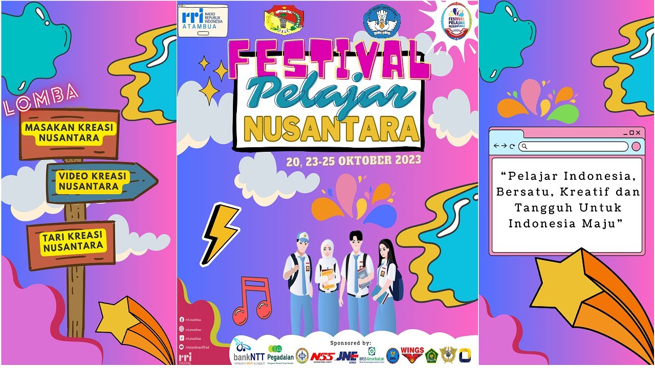 Penutupan Festival Pelajar Nusantara 2023 - RRI Atambua - YouTube