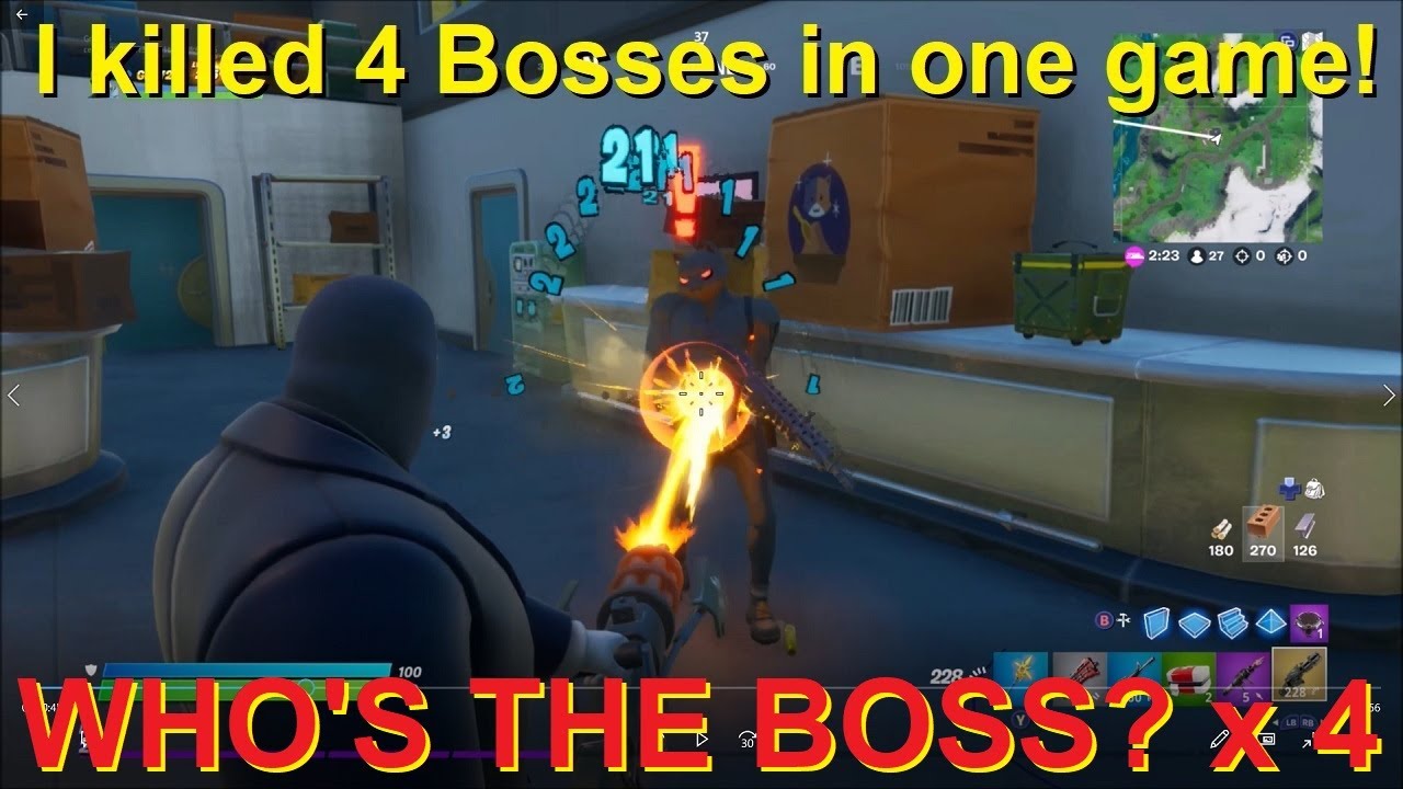 Fortnite - I killed 4 bosses in one game! - YouTube