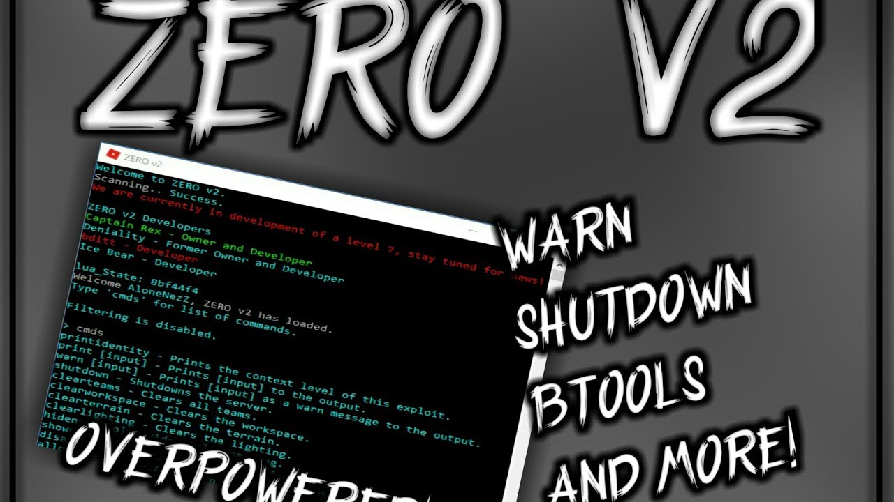 [NEW] ROBLOX EXPLOIT : Zero V2 (UPDATED) Ragdoll, Btools, And more ...