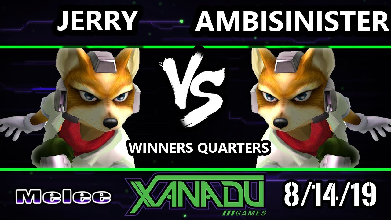 Smash Melee Tournament - Jerry (Puff, Fox) Vs. Ambisinister (Fox) S@X ...