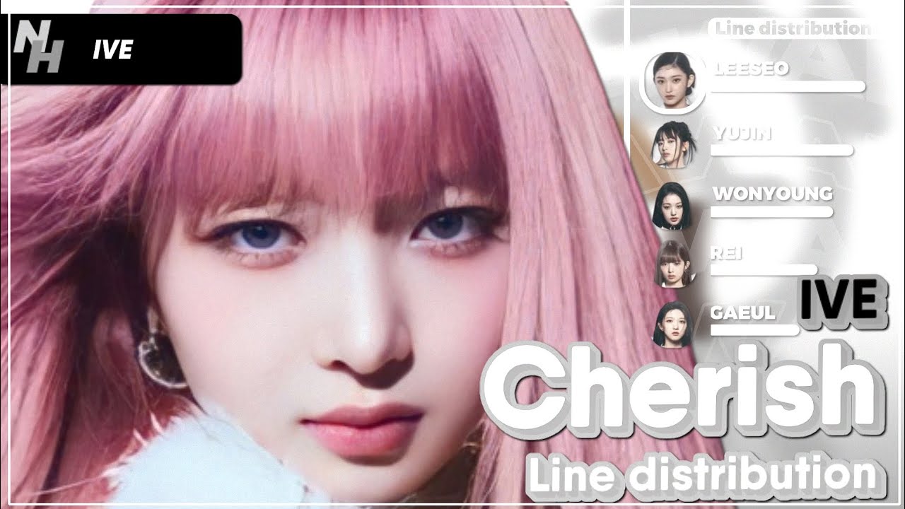 IVE - 'Cherish' (Line Distribution Color Coded) @nawaii_k - YouTube