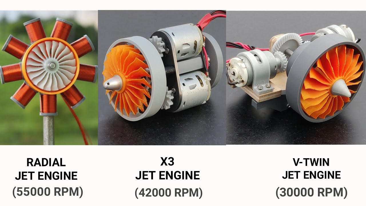 Making All Model Jet Engine || Radial Jet Engine || V2 Jet Engine || X3 ...