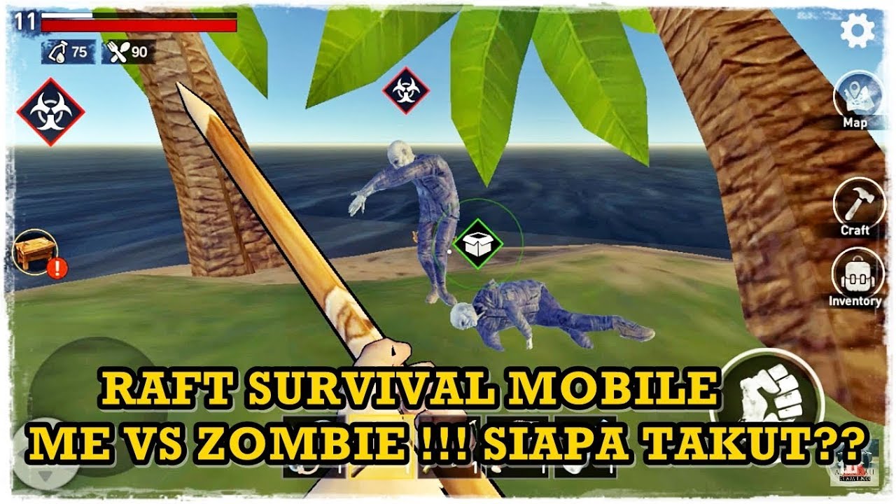 raft survival game mobile indonesia - YouTube