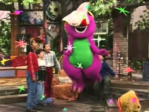 Barney comes to life (Barney's Beach Party) (Clip) - YouTube