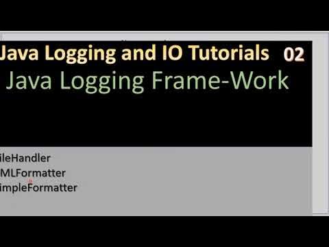 Java Logging | FileHandler, Simple & XML Formatters | Java IO Tutorials ...