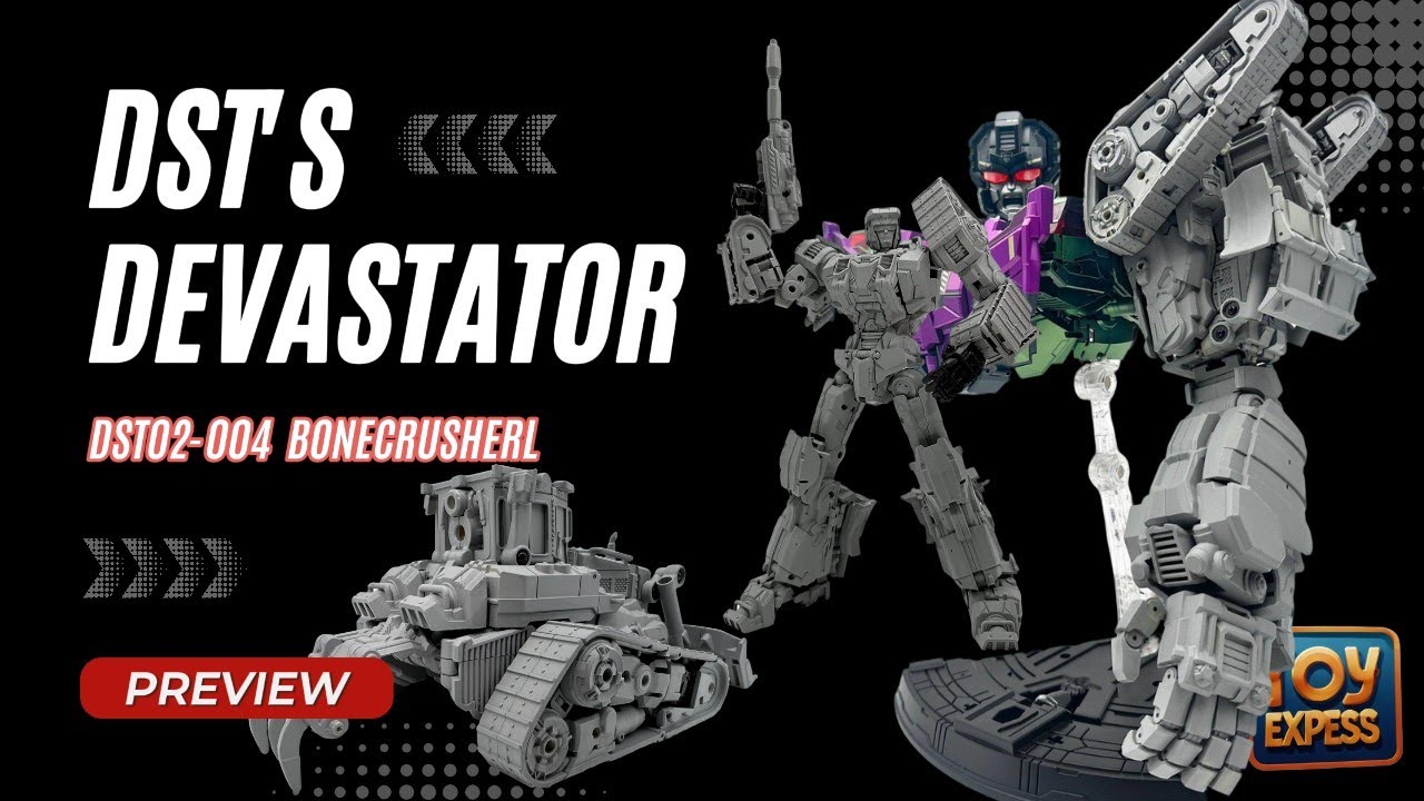 Preview【DST02-004】DREAM STAR TOYS Devastator Bonecrusher #unboxing #transformers #devastator ...