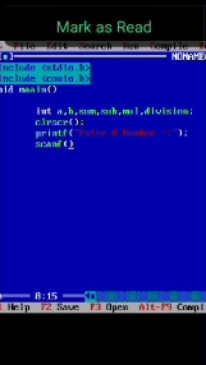 write a program to create simple calculator using turbo c||turbo c++ - YouTube