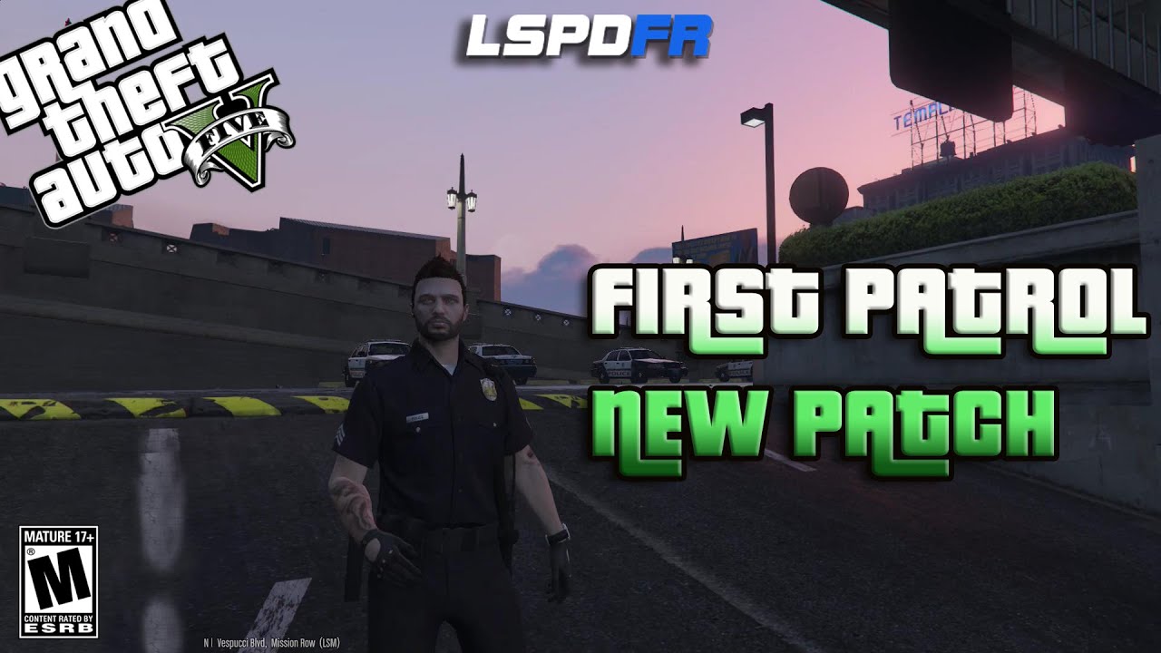LSPDFR 0.3 FIRST PATROL New Patch GTA 5 Police Mod - YouTube