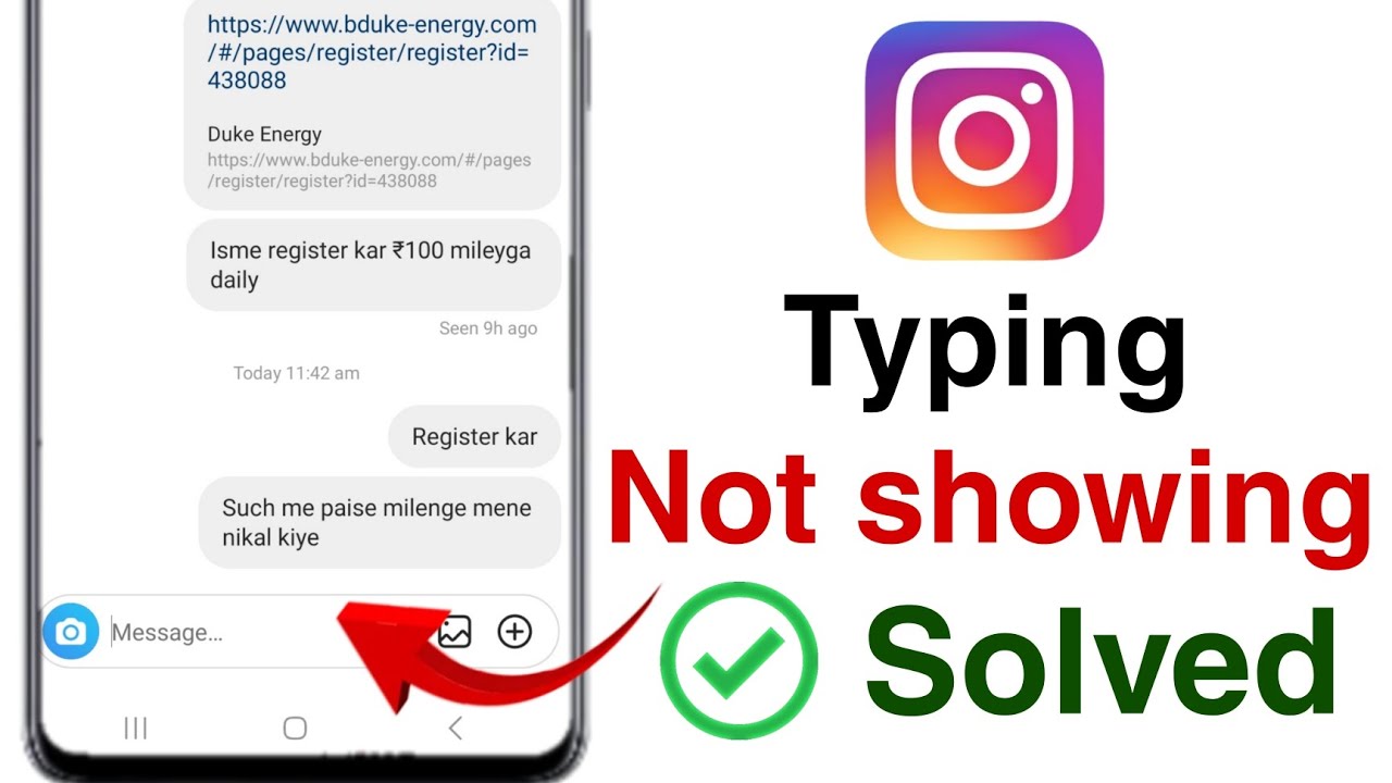 instagram typing not showing | typing option not showing in instagram ...