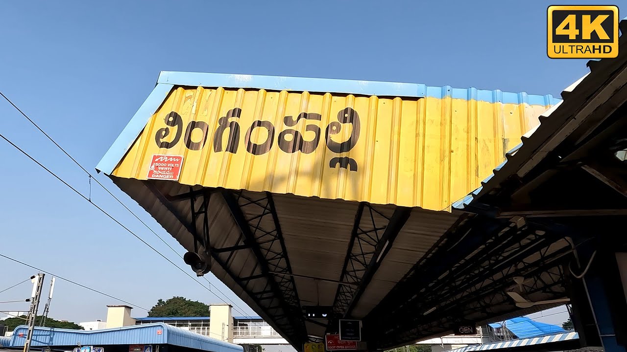 LPI, Lingampalli Railway Station From Train, Video in 4K Ultra HD - YouTube