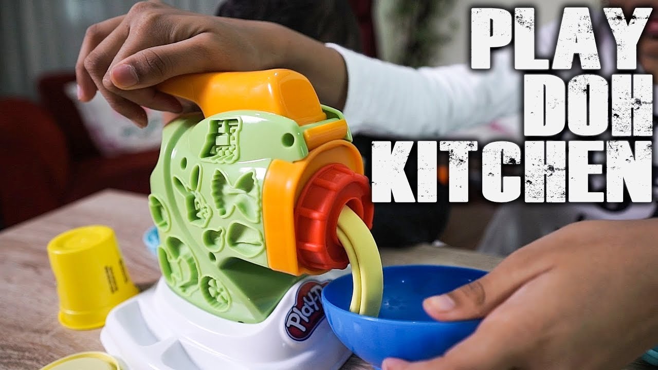 Play doh kitchen creation - masak memasak dengan play doh - YouTube