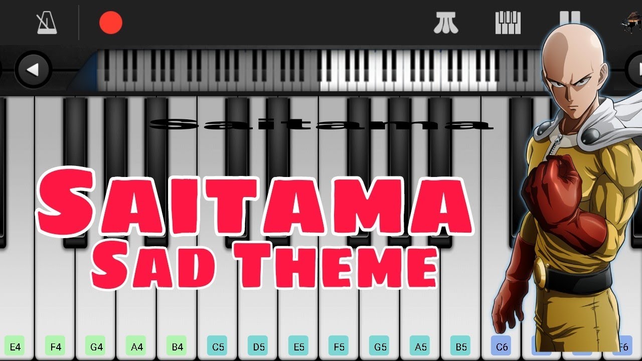 Saitama Sad theme(Perfect Piano) - YouTube