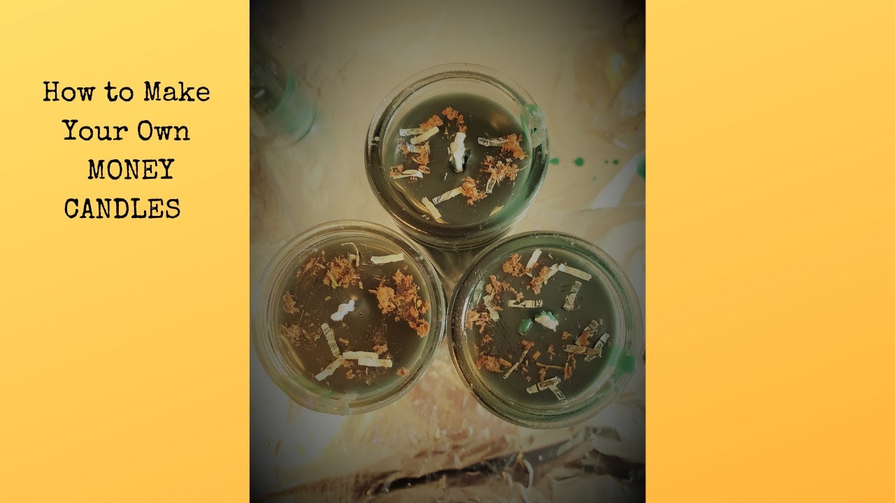 How I make a Money Drawing Candle - YouTube