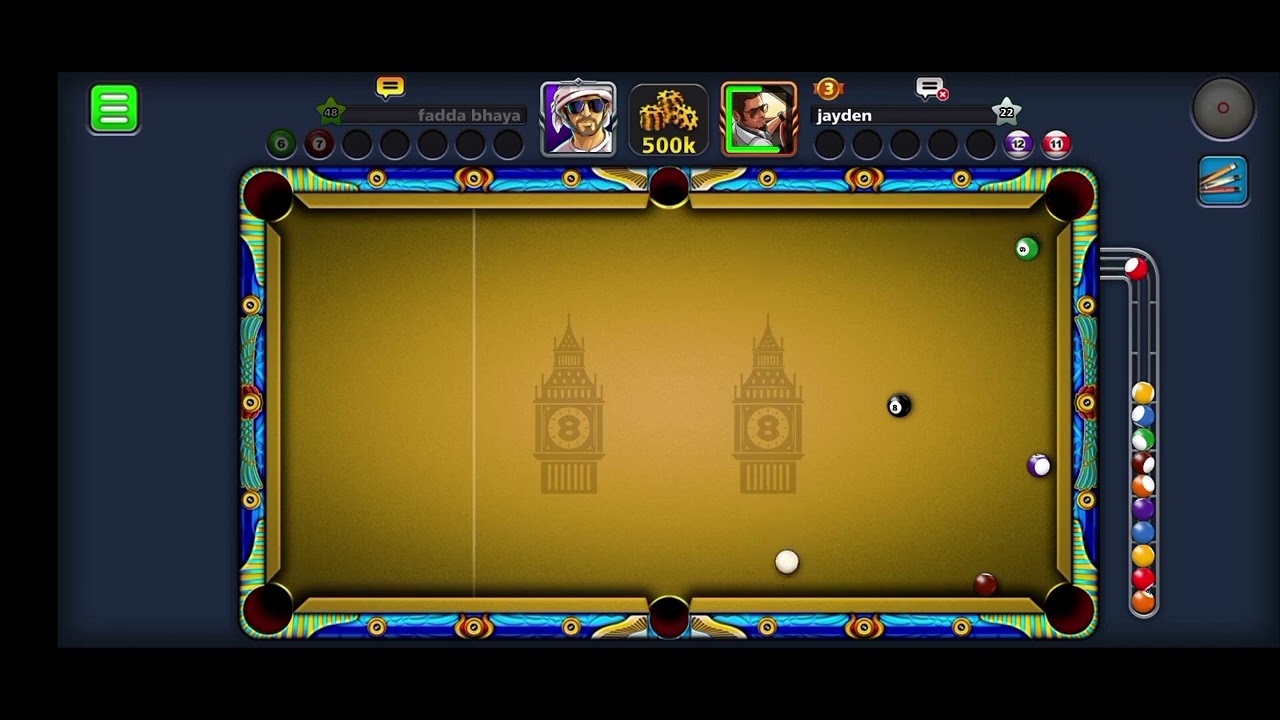 only one shot win the match 8 ball pool - YouTube