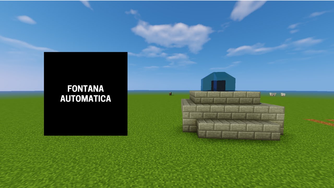 come creare una fontana automatica in minecraft [tutorial semplice ...