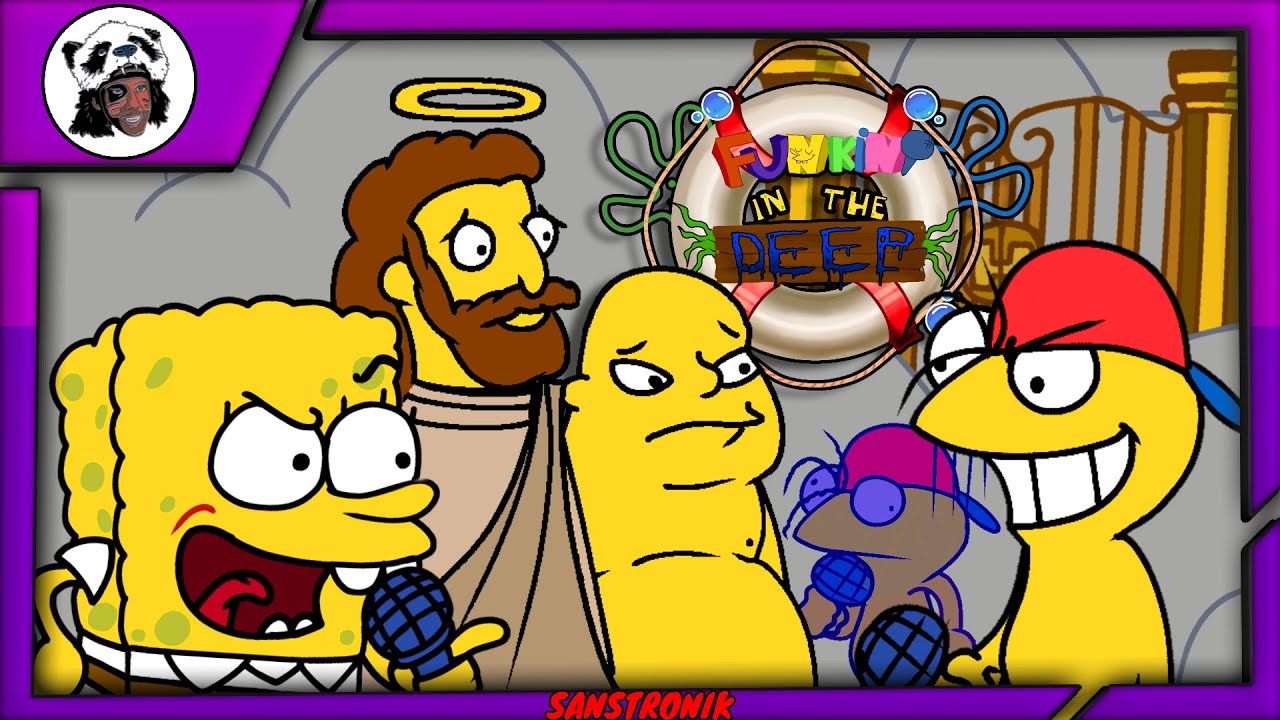 FNF FUNKIN' IN THE DEEP SPONGEBOB ENTERED THE WORLD OF THE SIMPSONS ...
