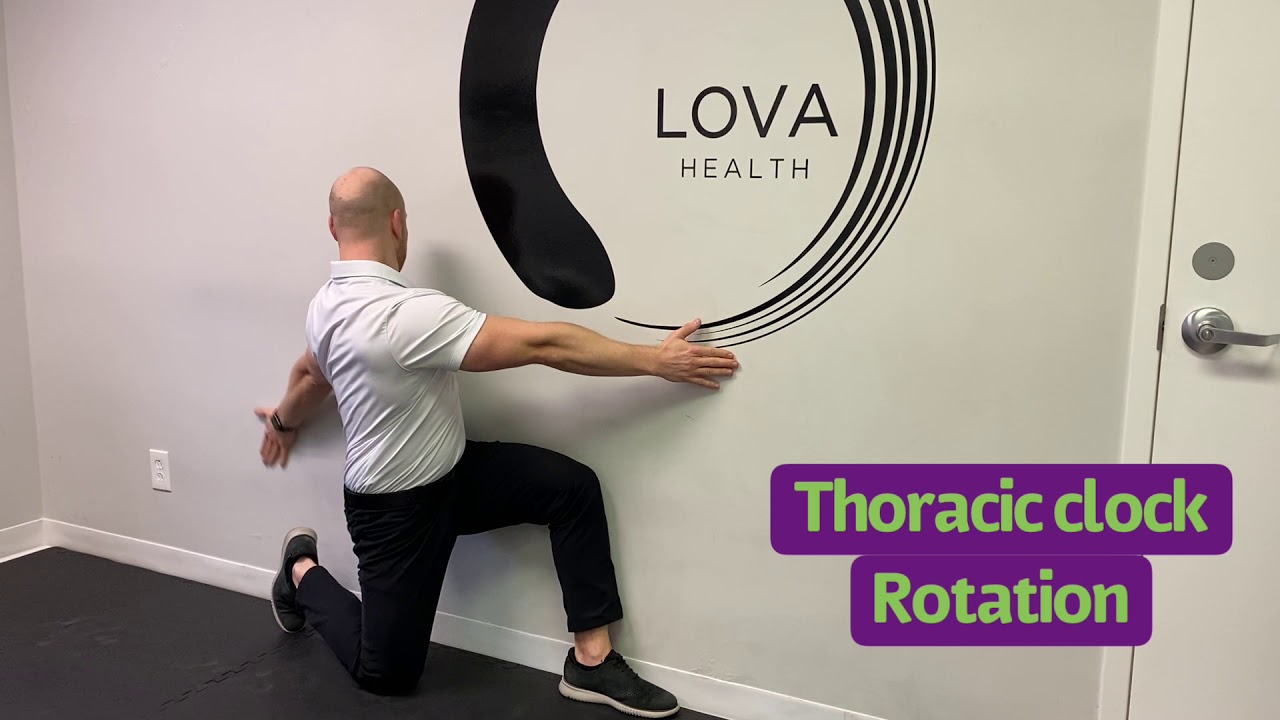 Thoracic Clock Rotations - YouTube