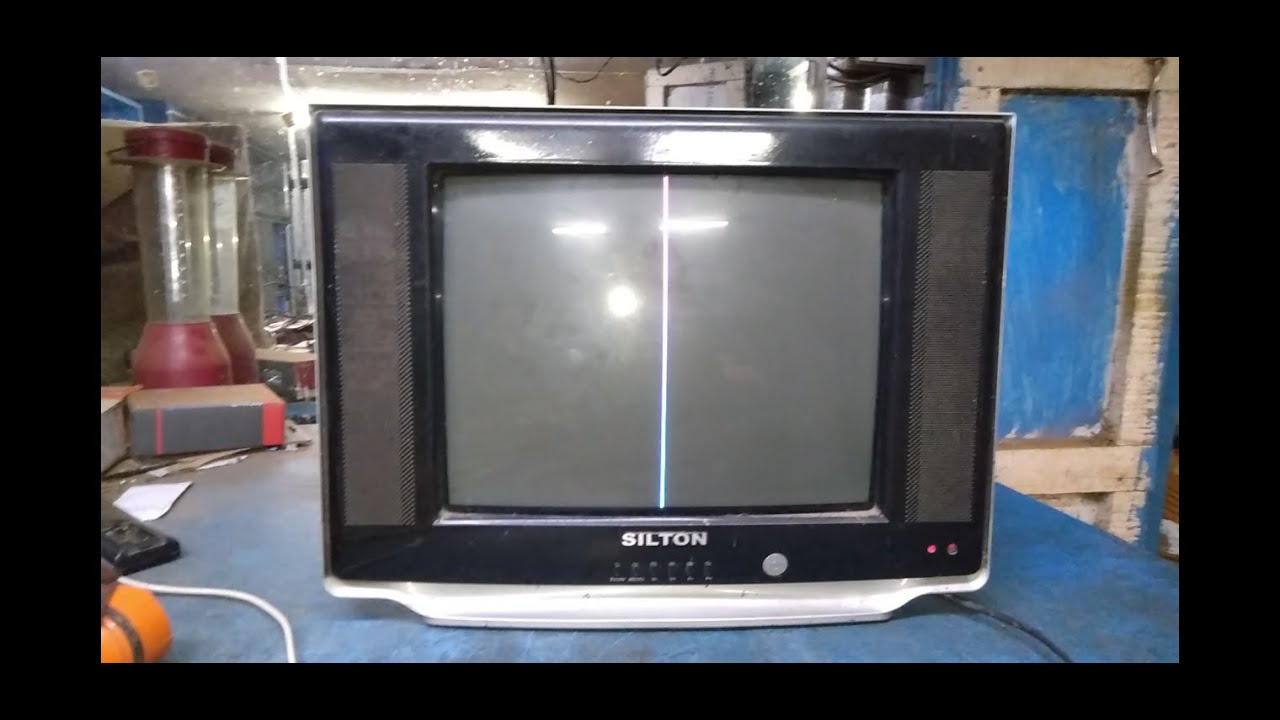 SILTON Local CRT TV Vertical Line Fault Horizontal Section Problem silton-local-crt-tv-vertical-line-fault-horizontal-section-problem