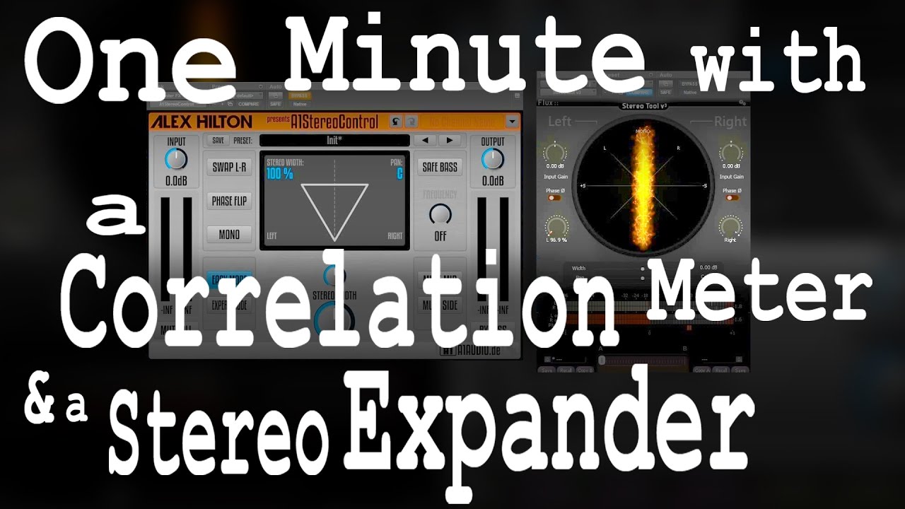 One minute with a Correlation Meter & a Stereo Expander - YouTube