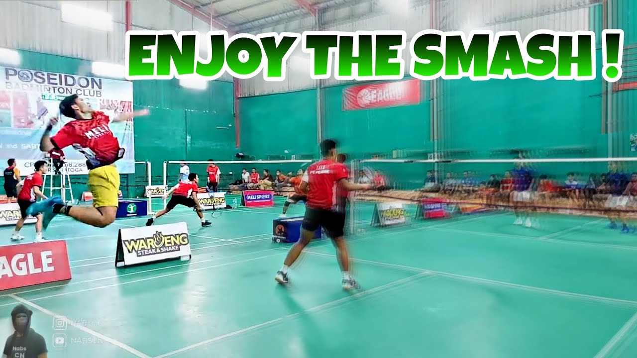 BERTABUR SMASH Di Tarung Bebas Badminton Tarkam BLC Jakarta Pusat. Nice ...