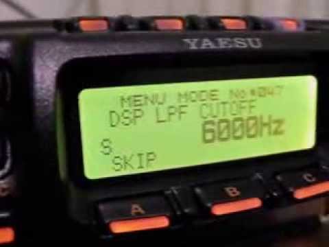 YAESU FT-857D - TEST AUDIO MENU - YouTube