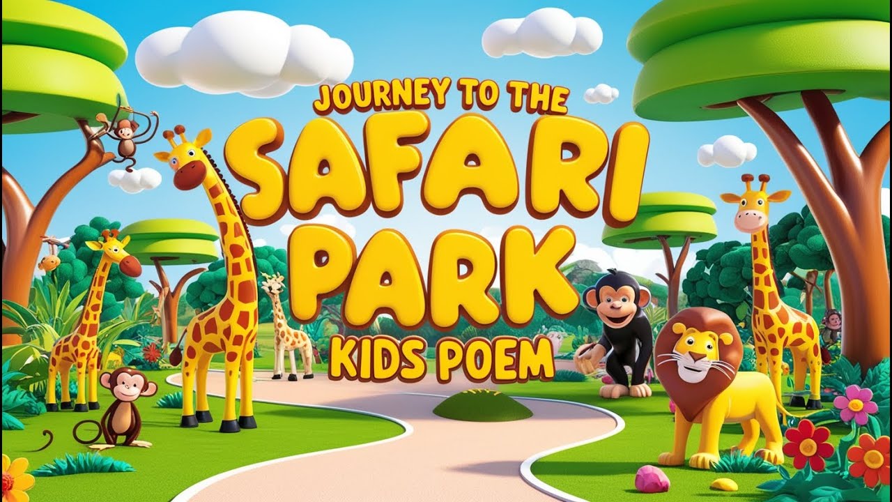 Journey To The Safari Park - Kids Poem In English | Cartoon Land ...