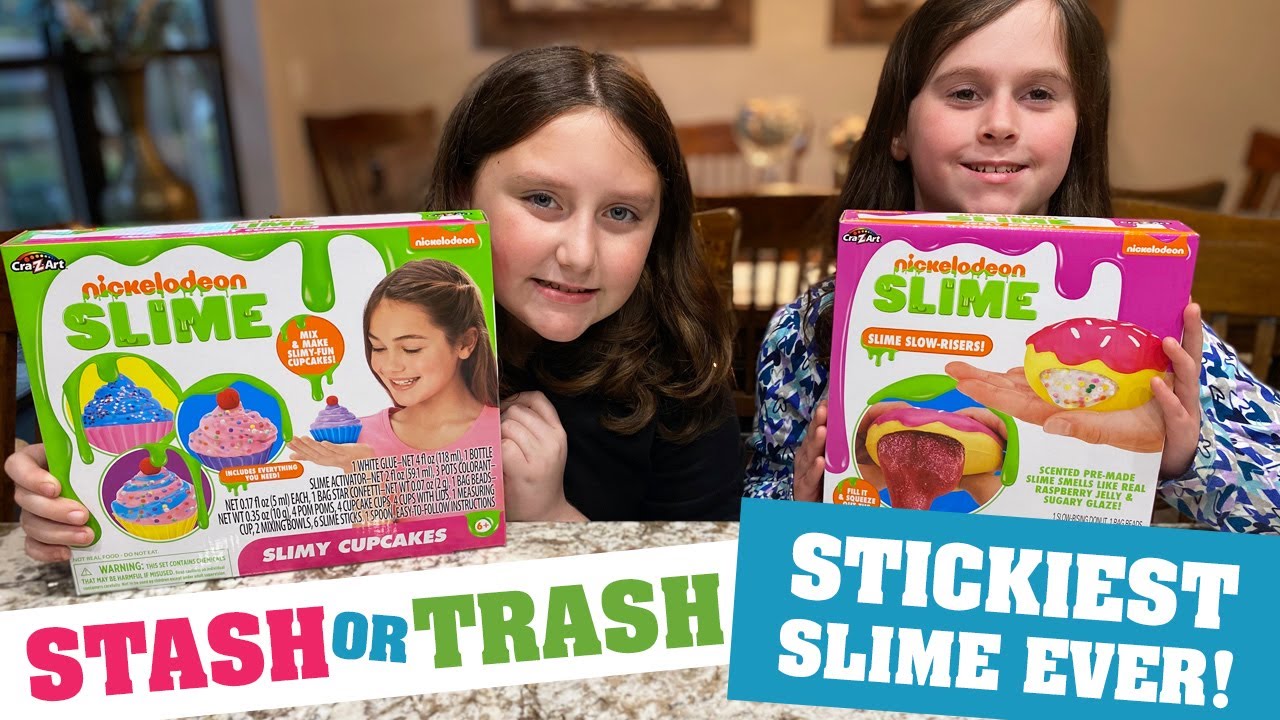 SLIME KIT REVIEW Nickelodeon - Trash or Stash - Best Slime vs Stickiest ...