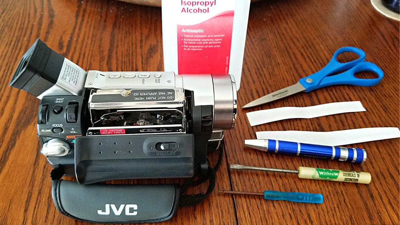 How To Properly Clean Video Camera Camcorder Heads. Example Mini DV ...