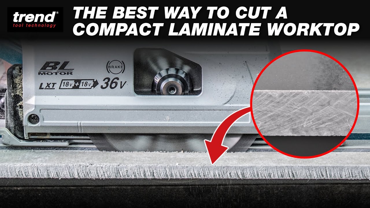 How to Cut and Fit a Compact Laminate Worktop - YouTube