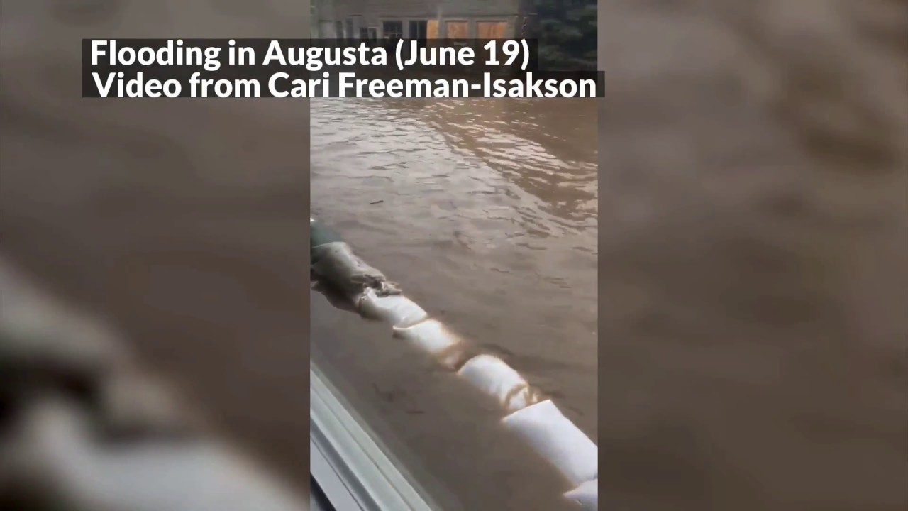 Flooding hits Augusta - YouTube