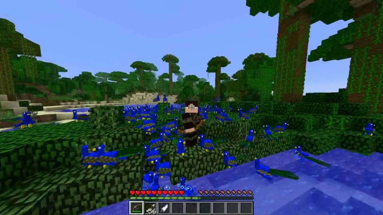 Minecraft Peacock Mod! - YouTube