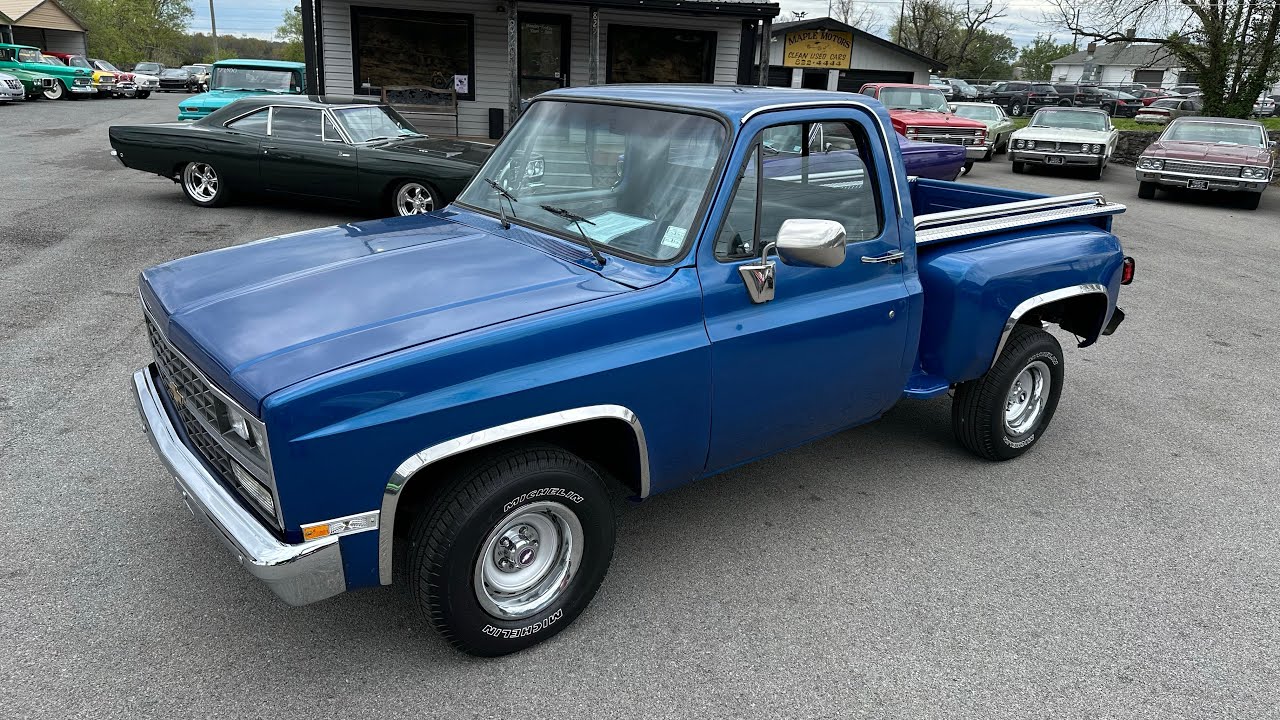 Test Drive 1986 Chevy Stepside C-10 SOLD $12,900 Maple Motors #2535-1 ...
