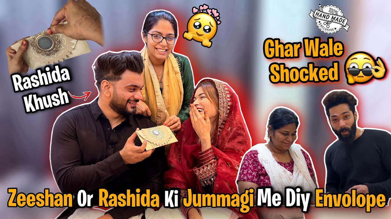 Zeeshan Aur Rashida ki Jummagi me DIY Envelope😍 Huda DIY & Vlogs - YouTube