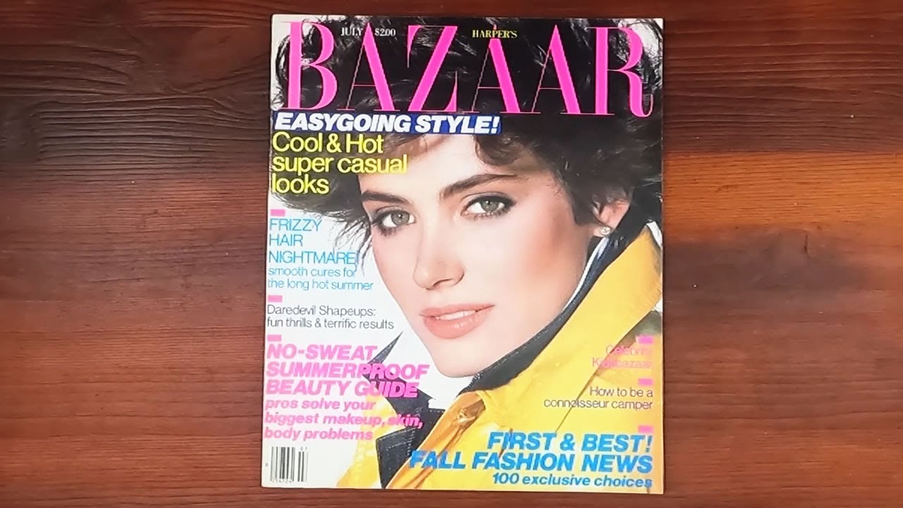1986 July ASMR Magazine Flip Through: Harper's Bazaar w Jennifer Burry ...