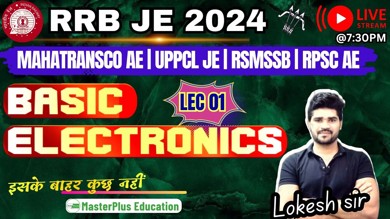 L01 | Basic Electronics | Sankalp Batch| RRB JE | SSC JE | RSEB | All JE / AE | Lokesh sir - YouTube
