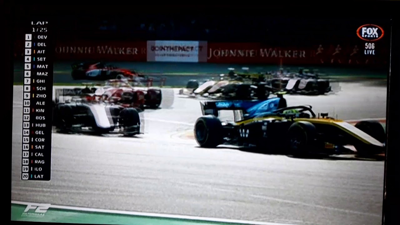 Hubert crash Spa 2019 F2 race - YouTube