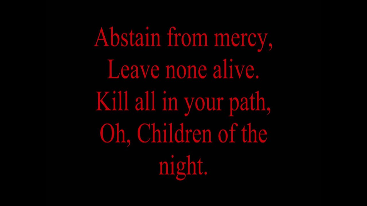 Gothic Poetry "Children of the Night" - YouTube
