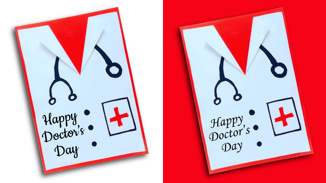 Doctor Day Card | Handmade Doctor Day Greeting Card | How To Make ...