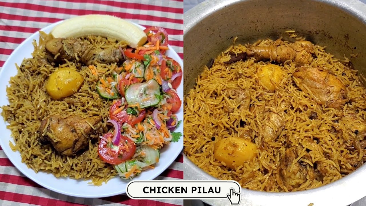 Chicken Pilau || How to cook chicken pilau || Chicken pilau rice recipe ...