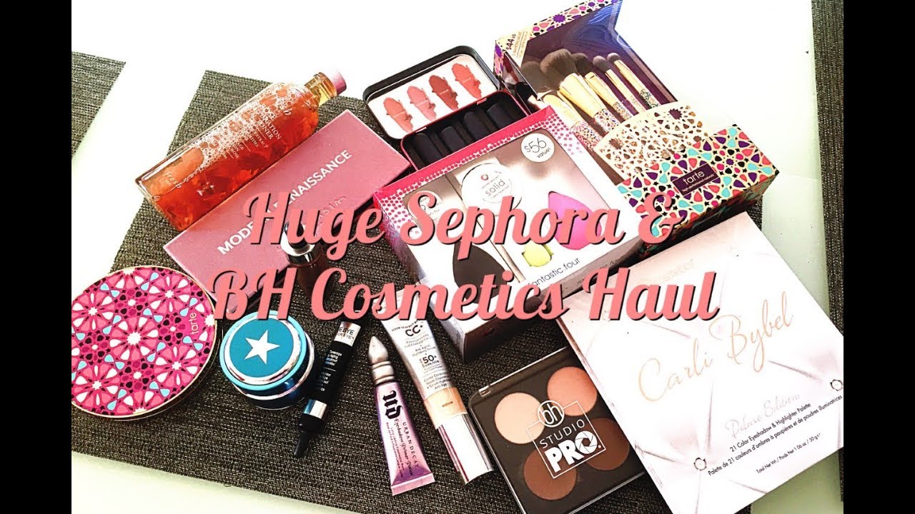 Sephora Haul | BH Cosmetics Haul | New Makeup & Skincare 2018 - YouTube