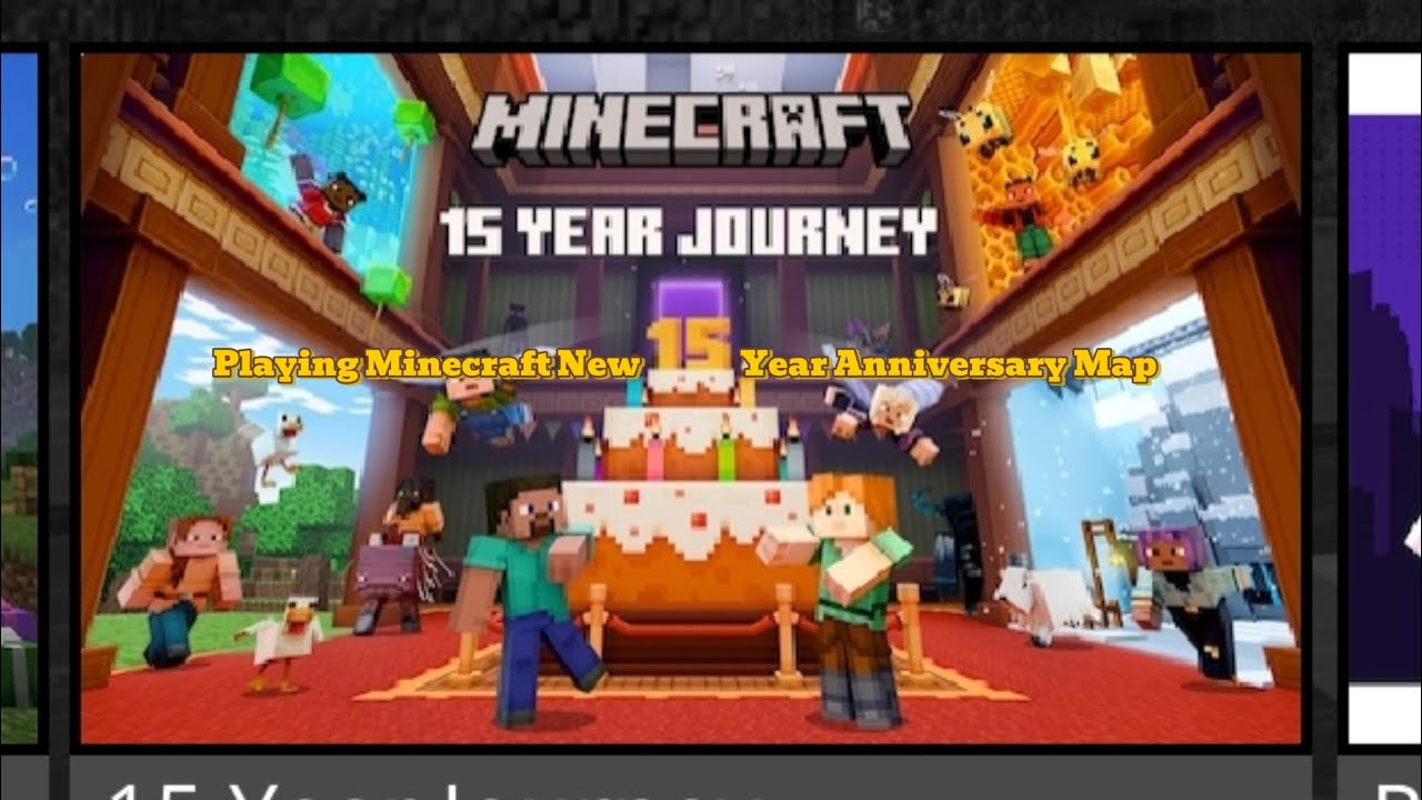 PLAYING MINECRAFT NEW 15 YEAR ANNIVERSARY MAP (Final Part...) - YouTube