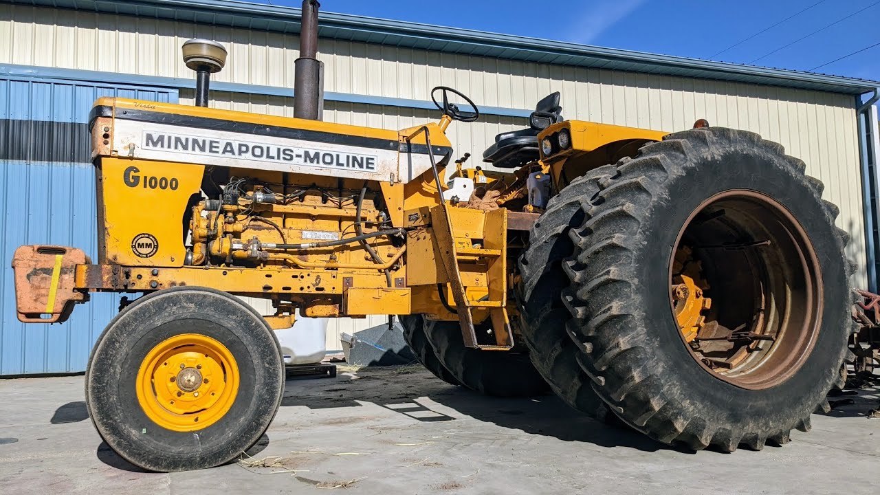Field Cultivating With The Minneapolis Moline G1000 With Rolling ...