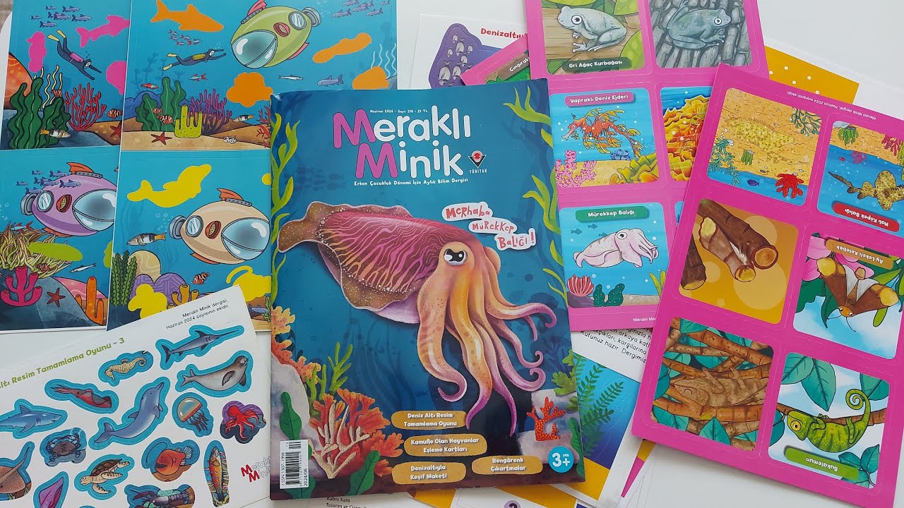 Tübitak Meraklı Minik Dergisi Haziran 2024 İncelemesi - YouTube