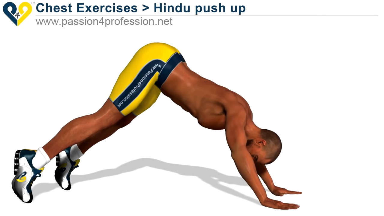 Hindu push up for training shoulders triceps and chest - YouTube
