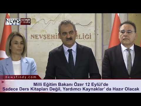 Milli Eğitim Bakanı Özer 12 Eylül’de Sadece Ders Kitapları Değil, Yardımcı Kaynaklar’da Hazır Olacak